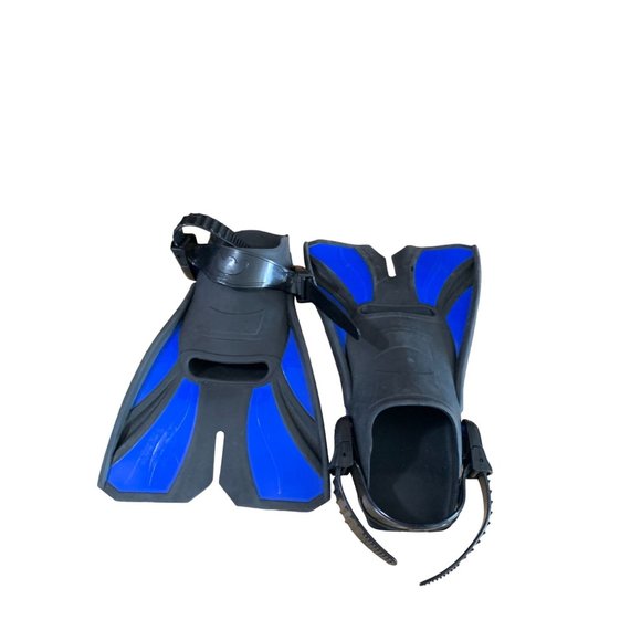 Unbranded | Toys | Youth Kids Blue Flippers Swim Beach Size 2 3 ...
